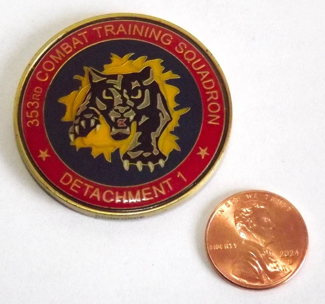 CHALLENGE COIN - USAF - 35th Combat Training Squadron - Det 1 - Red ...