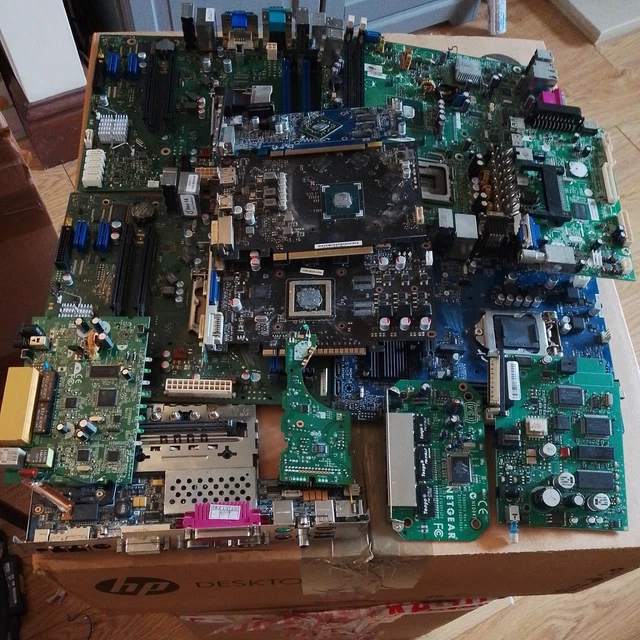 JOB LOT OF Gold Recovery Scrap Computer Parts just over 3kg see photos ...