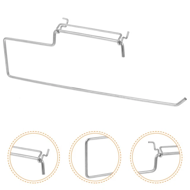 BATHROOM PAPER TOWEL Holder Toilet Roll Pegboard Wall Organizer ...