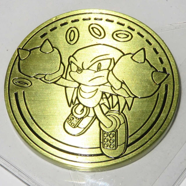 2024 KNUCKLES RINGS 30Th Anniversary Sonic The Hedgehog Sega Coin Token ...