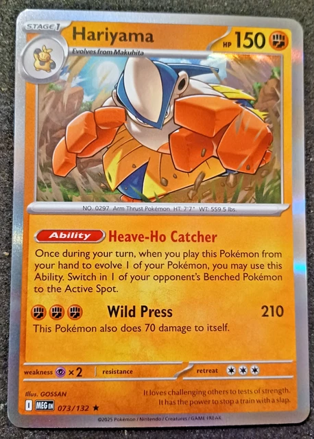 2025 POKÉMON MEGA Evolution Hariyama 073/132 - Holo Rare £0.74 ...