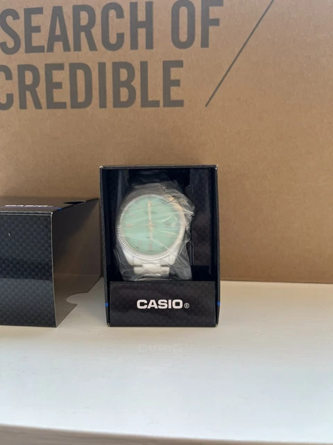 CASIO ‘TIFFANY BLUE' Watch Vintage Nostalgia MTP-1302PD-2A2VEF £55.99 ...