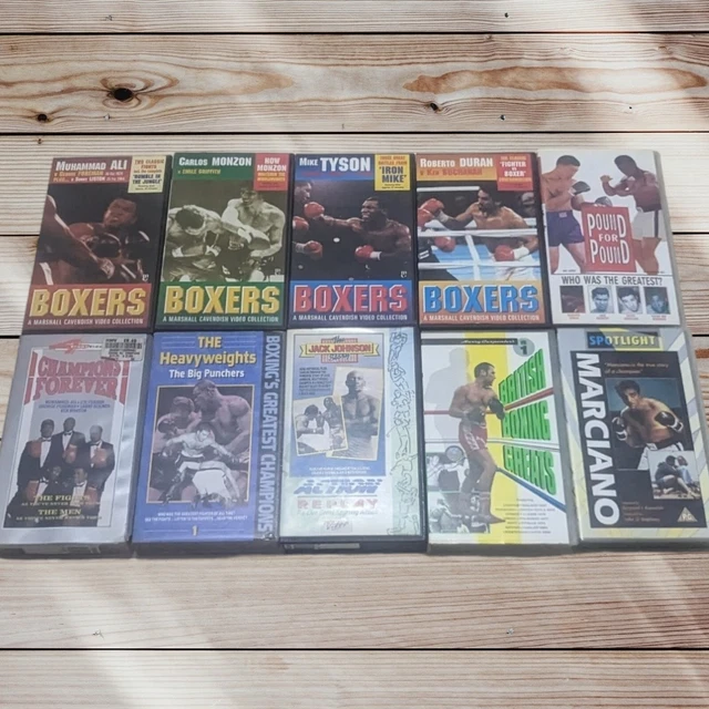 VHS BOXING BUNDLE X10 Muhammad Ali/Foreman/Liston/Duran/Tyson Boxers ...