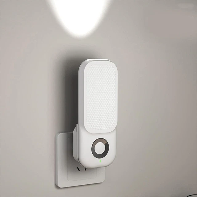 LED SAFETY NIGHT Light Motion Sensor UK Plug In Emergency Rechargeable ...