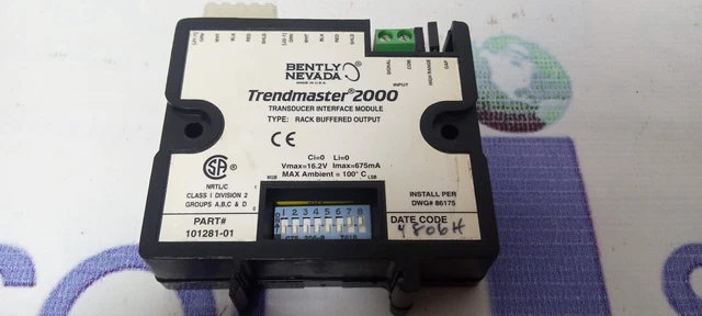 BENTLY NEVADA TRENDMASTER 2000 Transducer Module Rack Buffered Output ...