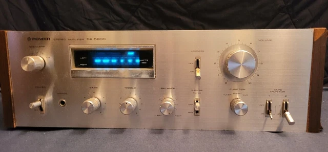 VINTAGE PIONEER SA-5800 Stereo Amplifier - Silver Front, Tested see ...
