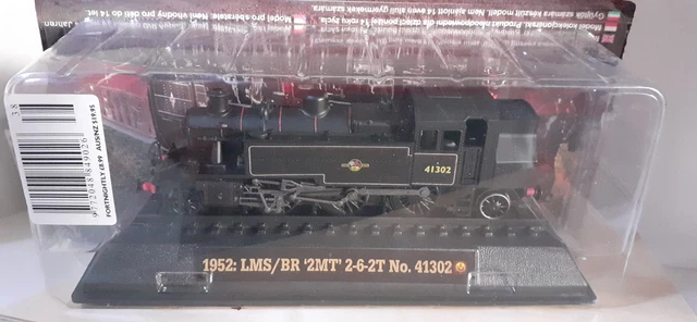 AMERCOM STATIC LOCOMOTIVE MODEL TRAIN 1952: LMS/BR 2MT 2-6-2T No. 41302 ...