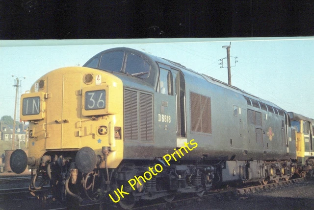RAILWAY PHOTO 6X4 Class 37 D6818 stabled at Norwich c1968 £2.00 ...