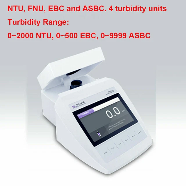 BENCHTOP TURBIDITY METER Turbidimeter USB port NTU FNU EBC ASBC ...