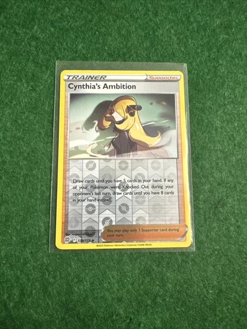 CARTE TCG POKÉMON Cynthia's Ambition 138/172 Reverse Holo Brilliant Stars SWSH EUR 1,12 ...