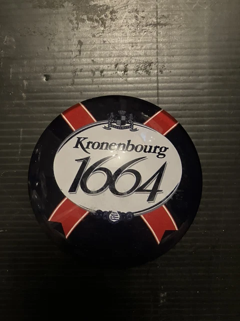 KRONENBOURG 1664 BEER Pump Badge Round £8.00 - PicClick UK