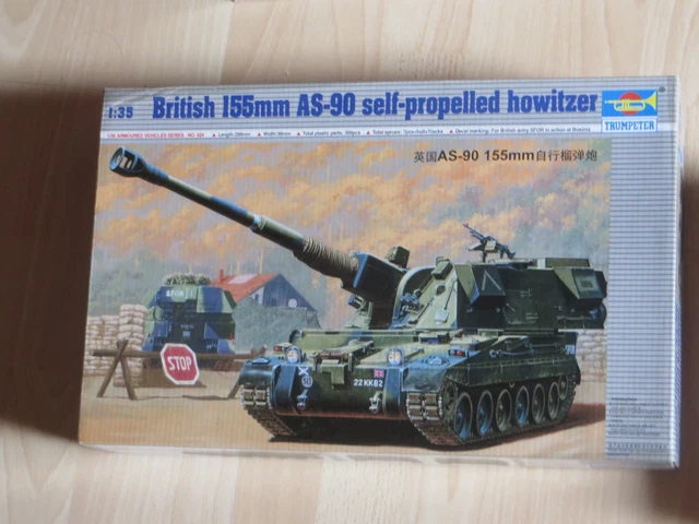 ~*~TRUMPETER - BRITISH 155mm AS-90 SELF-PROPELLED HOWITZER 1/35~*~ EUR ...