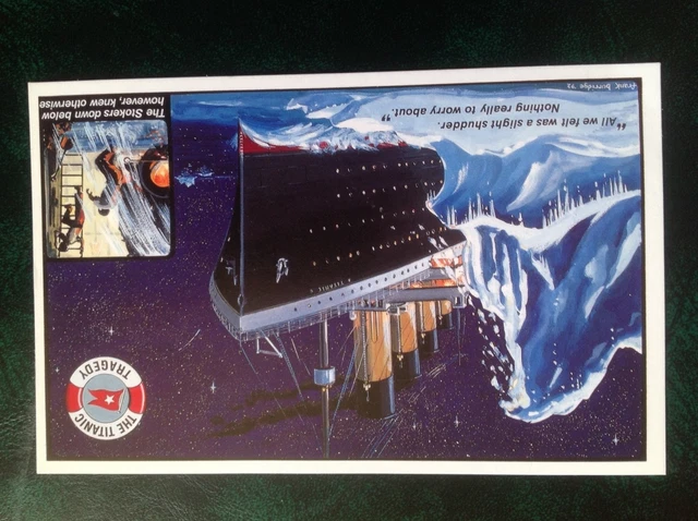POSTCARD RMS TITANIC Tragedy 80th Anniversary 1992 Frank Burridge ...