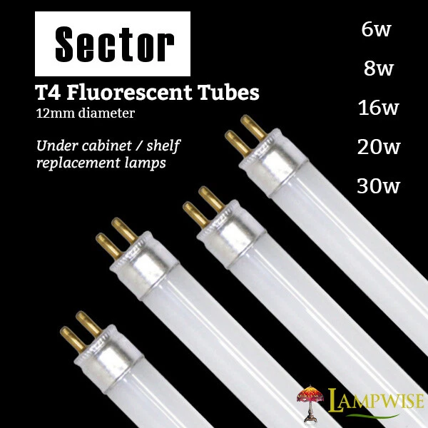 SECTOR/ROBUS T4 FLUORESCENT Tube Under Shelf Cabinet Lighting 6W 8W 20W ...