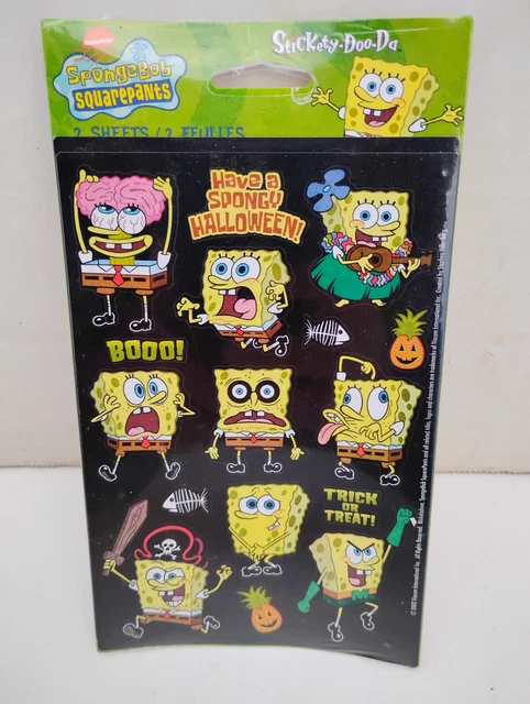 SPONGEBOB SQUAREPANTS NICKELODEON Sticker Set Sickety Doo Da Viacom ...