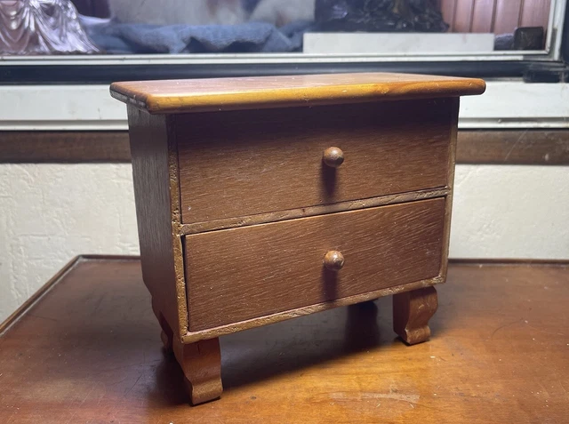 MOBILIER DE POUPÉE Commode En Bois 1950´s EUR 35,00 - PicClick FR