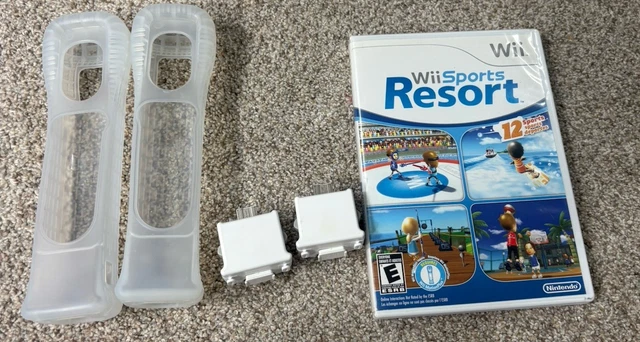 WII SPORTS RESORT Nintendo Wii Bundle With 2 Motion Plus Adapters ...