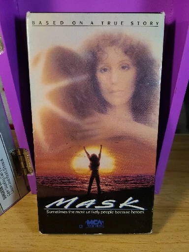 MASK VHS MOVIE 1985 Cher Sam Elliott Eric Stoltz MCA home video Vintage ...