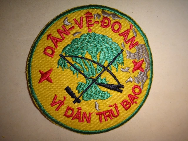 VIETNAM WAR ARVN "DAN-VE-DOAN" People's Self-Defense Force Patch £8.88 ...