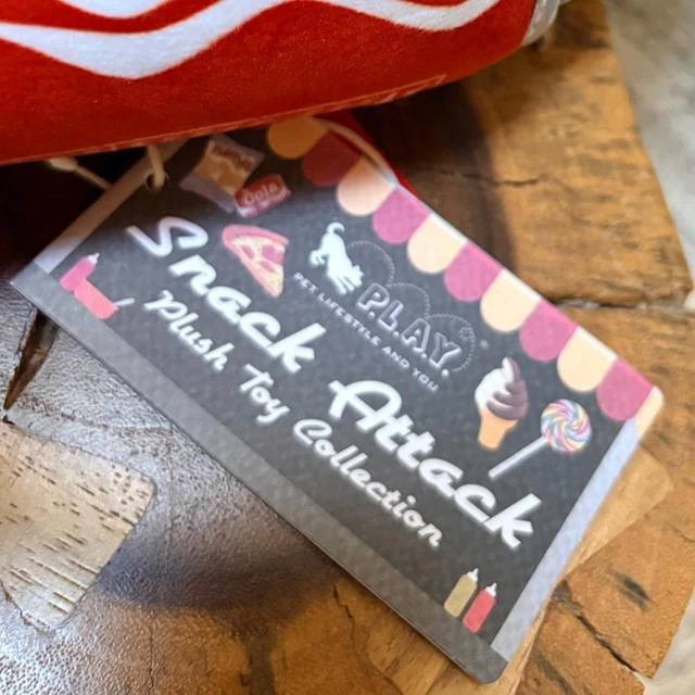 NWT SNACK ATTACK Medium "Good Boy" Cola Plush Toy for Dogs $11.99 ...