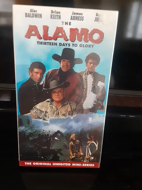 THE ALAMO THIRTEEN Days to Glory VHS 1987 Alec Baldwin, James Arness ...