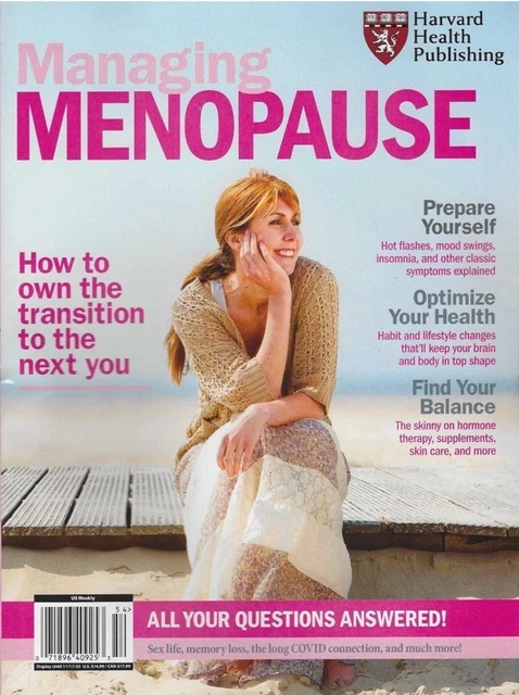HARVARD HEALTH PUBLISHING magazine : Managing Menopause 2025 £5.25 ...