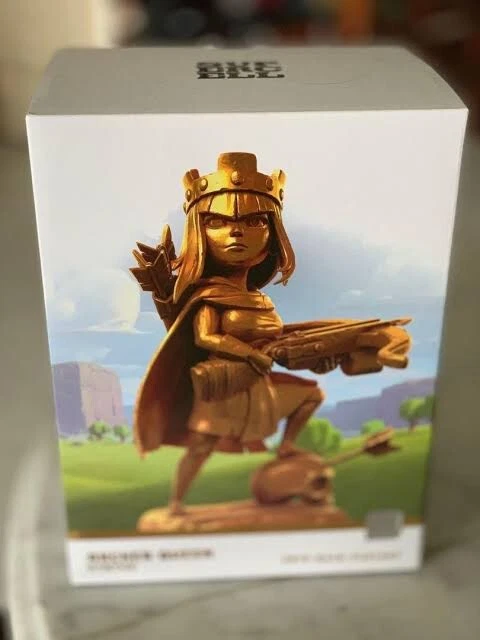 LIMITED EDITION CLASH Of Clans Supercell Archer Queen Statue 2019 Gold ...