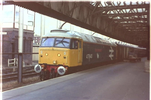 35MM RAILWAY COLOUR Negative Class 47 640 at Manchester Victoria £1.75 ...