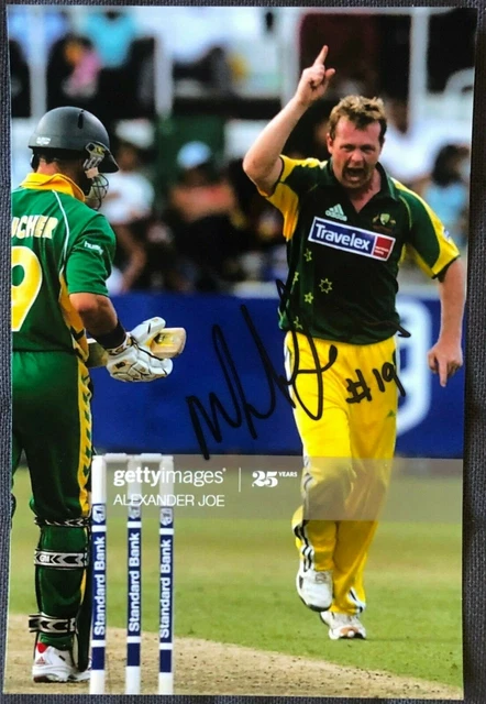 AUSTRALIA CRICKET LEGEND Mick Lewis Signed Photo $4.95 - PicClick AU