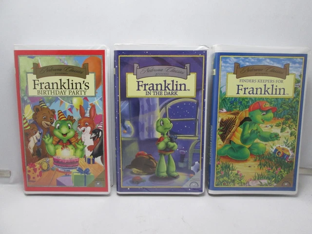 FRANKLIN THE TURTLE VHS Lot Birthday Party In The Dark Finders Keepers ...