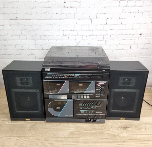 VINTAGE AMSTRAD CD X400 Stereo HiFi System Turntable, 2 Cassettes ...