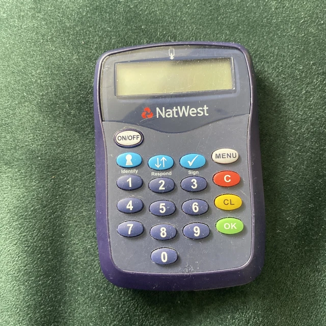 NATWEST PINSENTRY SECURITY Online Banking Pin Entry Bank Card Reader ...