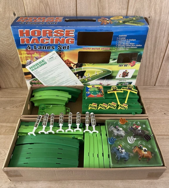 SILVERLIT ELECTRONICS HORSE Racing Game 4 Lane Set - Spares or Repairs ...