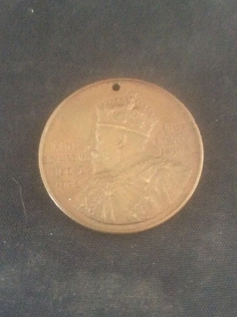 KING EDWARD VLL Medal 1908 Punctual Attendance E Phillips London County ...