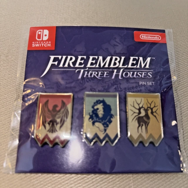FIRE EMBLEM THREE Houses Official Nintendo Switch Pin Set Brand New ...