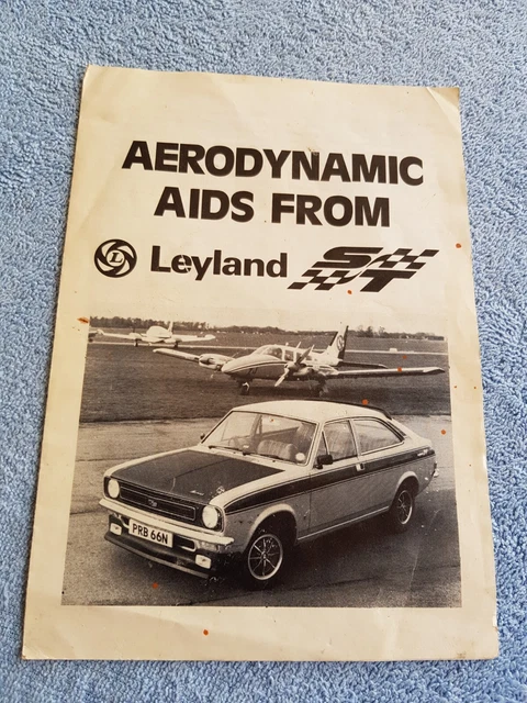 BRITISH LEYLAND SPECIAL Tuning Aerodynamic Aids Brochure Broadspeed ...