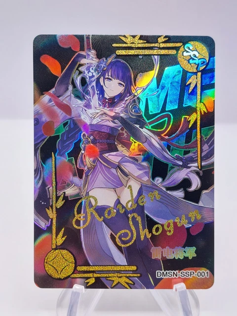 RAIDEN SHOGUN GENSHIN Impact SSP Goddess Story Anime Girl Foil Card ...