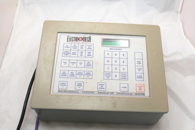 ELECTRO MECH SCOREBOARD Control Console Multi Sport Model 1060 #579 EUR ...