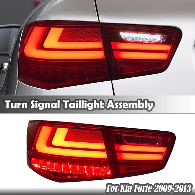 LED DYNAMIC TURN Signal Rear Lights Assembly For Kia Forte 2009-13 Tail ...