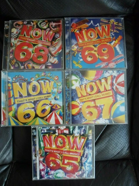 NOW THATS WHAT I CALL MUSIC, CDs, VOLUMES 65-69 INCLUSIVE, 10 CDs, USED £2.00 - PicClick UK