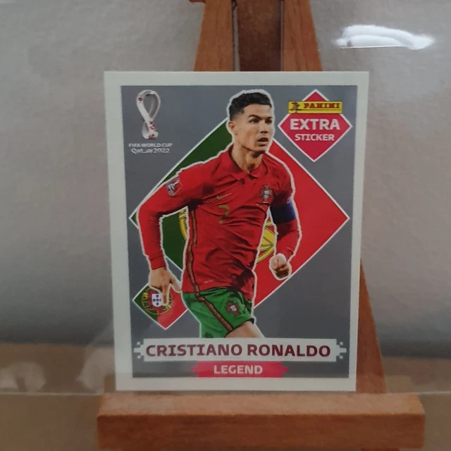 SILVER CRISTIANO RONALDO Panini Qatar 2022 extra sticker - RARE, mint ...