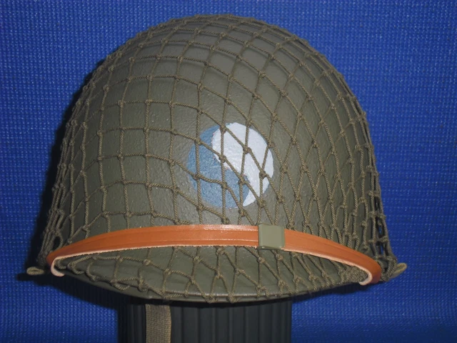 WW2 HELMET - US M1 Front Seam Fixed Bales - 29 Inf Div EUR 330,54 ...