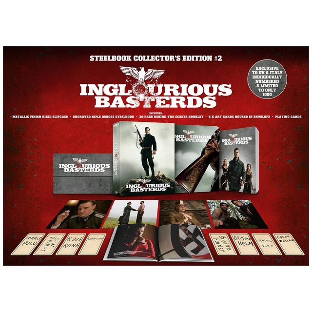 INGLOURIOUS BASTERDS ZAVVI Exclusive 4K UHD Collector's Edition ...