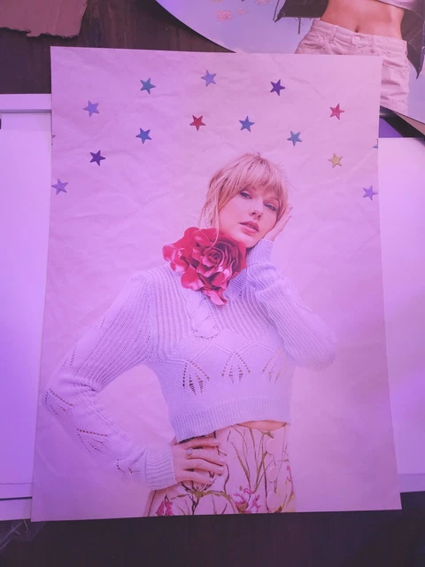 TAYLOR SWIFT LITHOGRAPH Lover Poster FOLKLORE MIDNIGHTS RED 1989 SPEAK ...