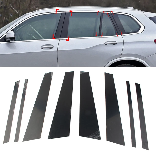 CAR DOOR WINDOW Column B C Pillars Posts Cover Trim Fit BMW X5 G05 2019 ...