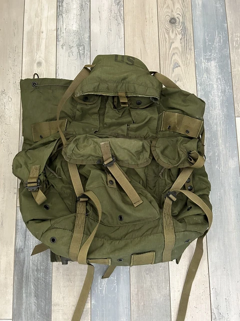 US MILITARY LC-1 Large Combat Nylon Field Pack w/ Straps, Belt ...
