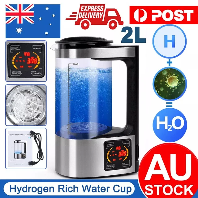 2L ELECTRIC HYDROGEN Rich Alkaline Water Ionizer Generator Machine 220V ...