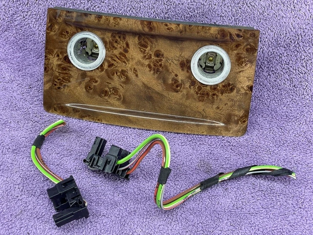 BMW E60 E61 Wood Trim Rear Centre Console Poplar 12V Sockets 6951141 5 ...