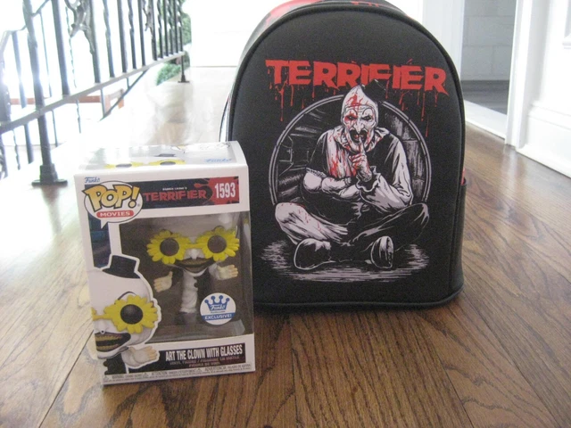 THE TERRIFIER HUSH Little Baby Mini Backpack + Funko Pop 1593 Art The ...