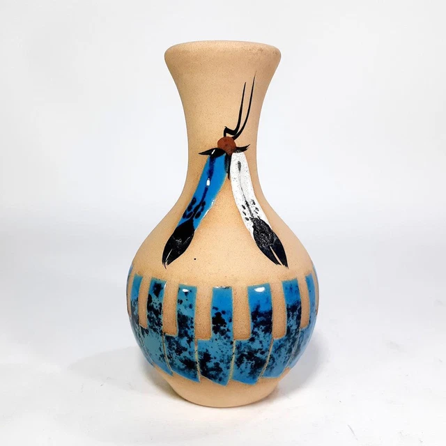VINTAGE MARILYN WILEY Navajo Native American Indian Pottery Feather ... VINTAGE MARILYN WILEY Navajo Native American Indian Pottery Feather ...